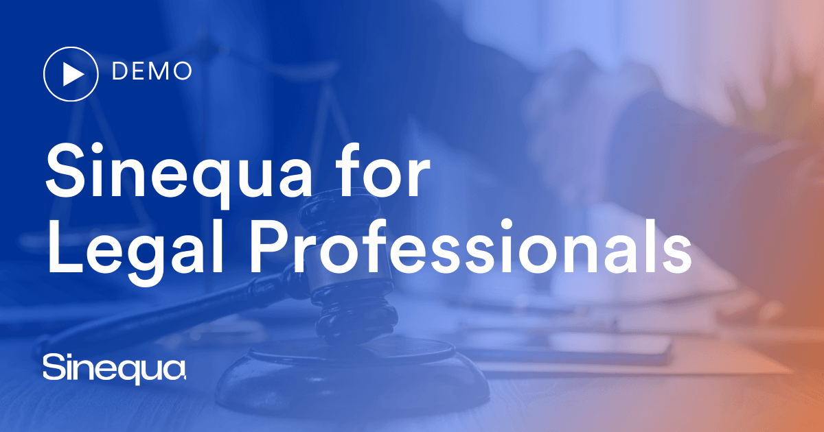 Sinequa Assistant for Lawyers - Sinequa